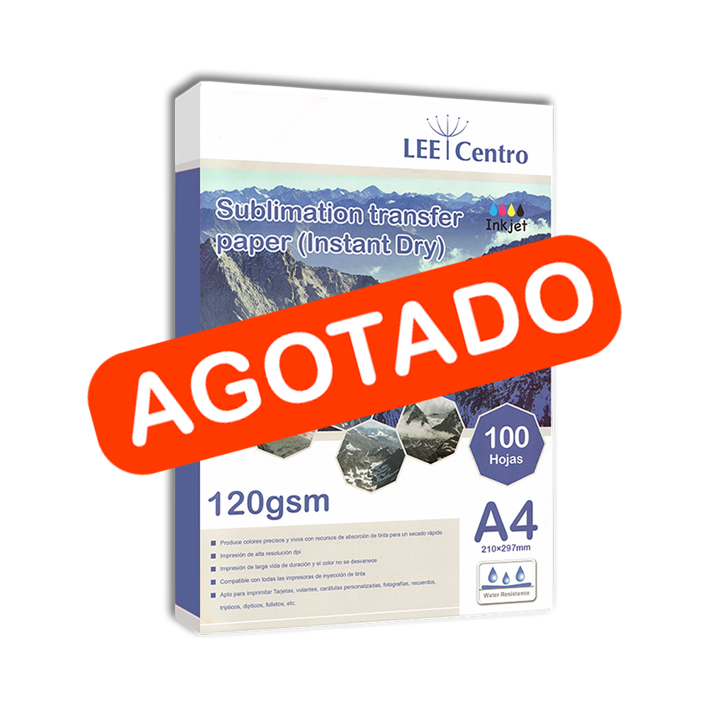Papel de Sublimación Instant Dry 120g A4 100 Hojas Lee Centro — Once Print