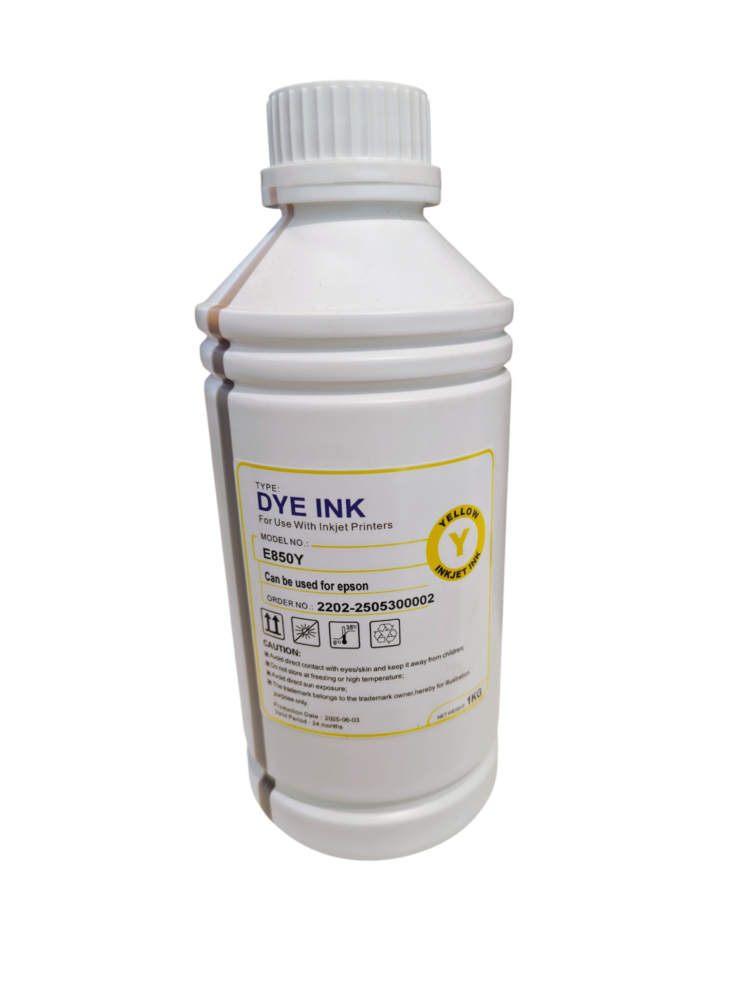 Tinta Inkjet (Dye) YELLOW 1000 ml Once Print — Once Print